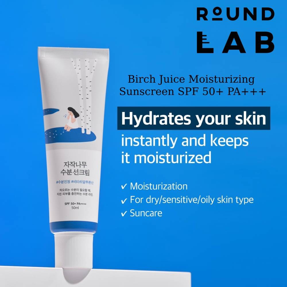 Round Lab Birch Juice Moisturizing Sunscreen SPF 50+ PA+++, 50ml ...