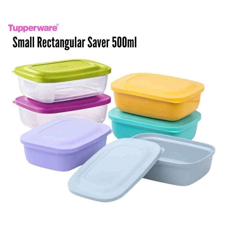 TAKN Tupperware Small Rectangular Saver 500ml Bekas Makanan Kecik ...
