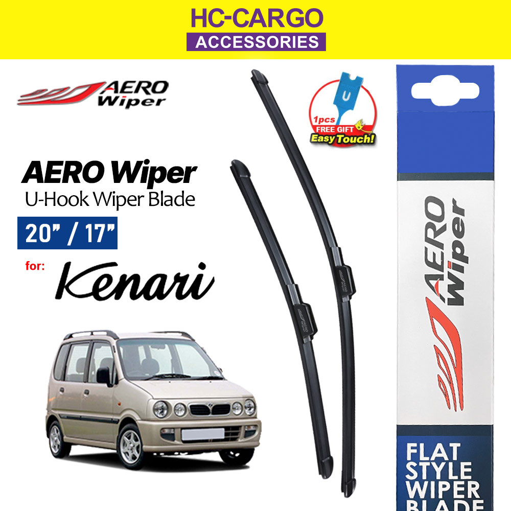 Perodua Kenari 2000-2007 Aero Wiper 2PCS-(17"/20") [Free Gift]('U' Hook ...