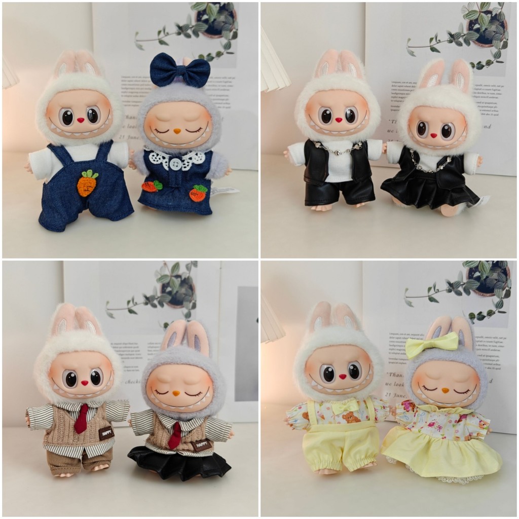 V1&V2&V3 Labubu doll Clothes Sitting Labubu Party Couple Clothes Straps ...