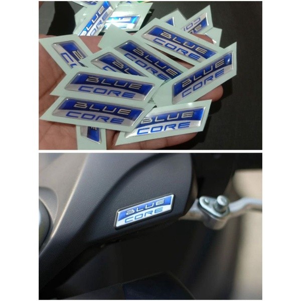 Yamaha motorbike bluecore Emblem yamaha bluecore embossed sticker ORI ...