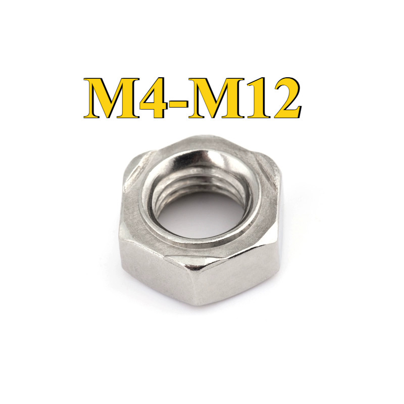 316 Stainless Steel Hexagon Welding Nut M4/M5/M6/M8/M10/M12 [ZQ-DM ...