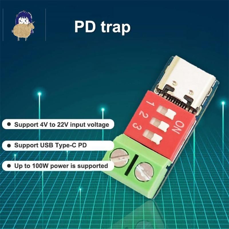 USB-C PD Trigger Board Module PD/QC Decoy Board Fast Charge USB Type-c ...