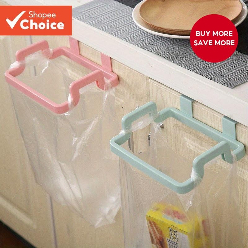 Kitchen Hangable Cabinet Door Garbage Rack Door Back Garbage Bag ...