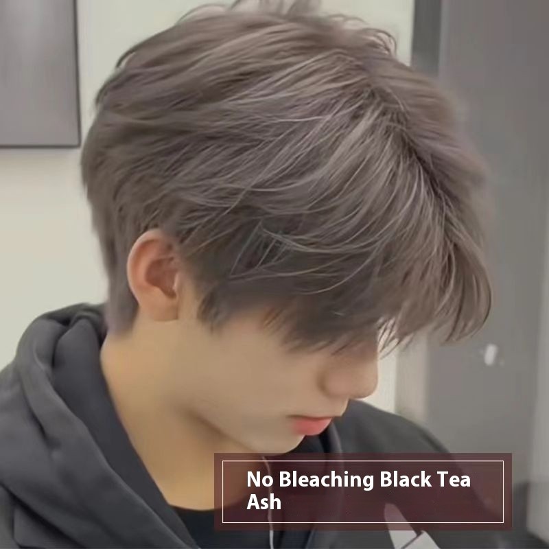 Hair Dye Cream Men Special Black Tea Gray Popular Milk Tea Gray Brown ...