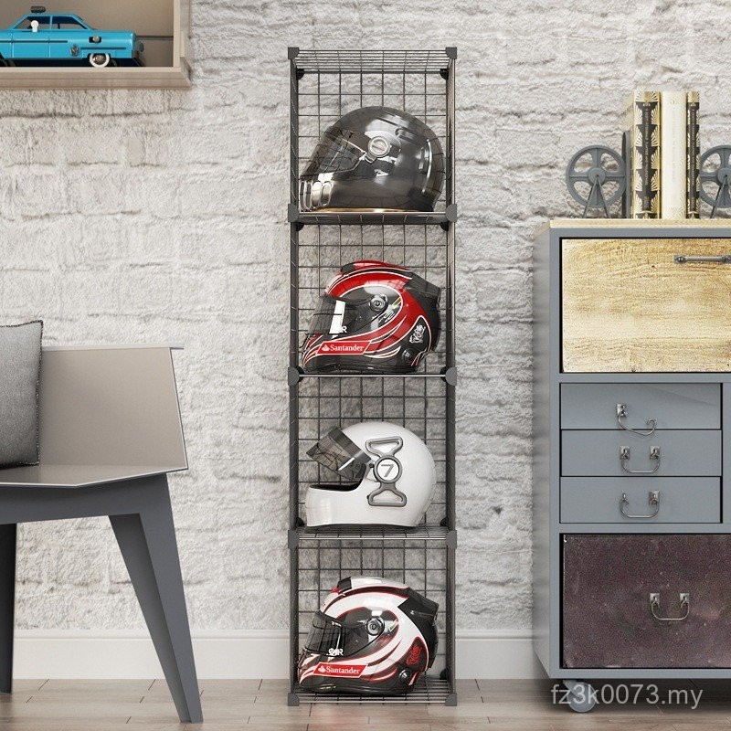 Placement Rack Motorcycle Storage Cabinet Household Shelf Helmet ...