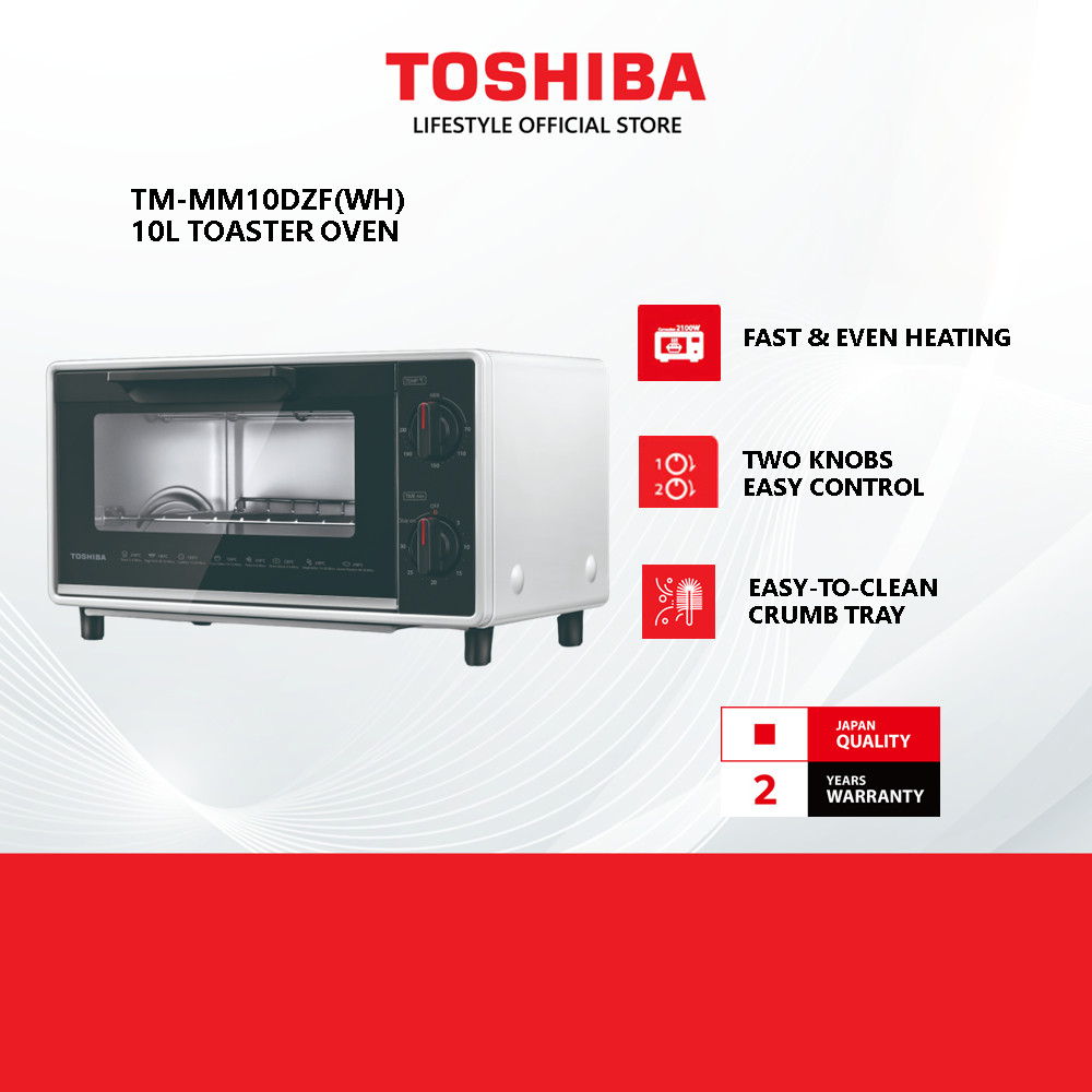 Toshiba TM-MM10DZF(WH) 10L Toaster Oven / Ketuhar Pembakar Roti / 电烤箱 ...