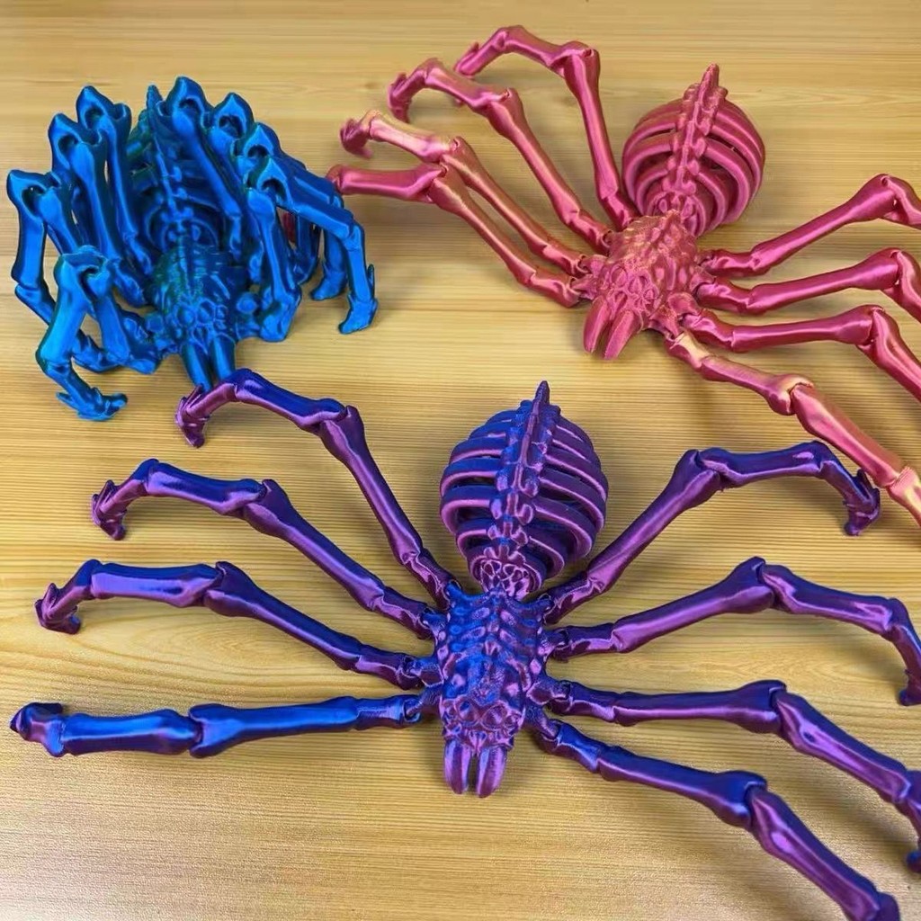 Spider 3D Printing Hell Skeleton Tarantula Joint Movable Toy Simulation ...