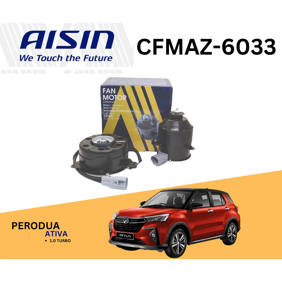 Original Aisin Radiator Cooling Fan Motor CFMAZ-6033 Perodua Ativa 1 ...