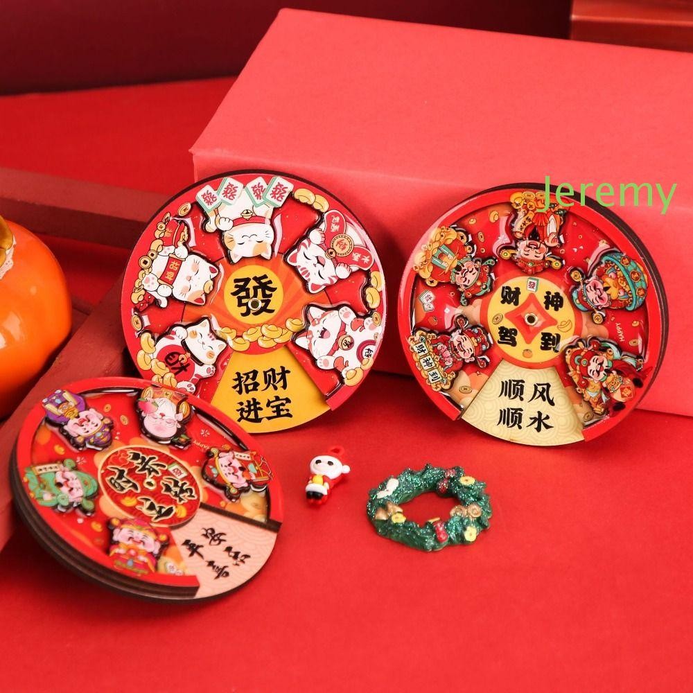 JEREMY1 Turntable Refrigerator Magnets, Chinese Traditional Wealth God ...