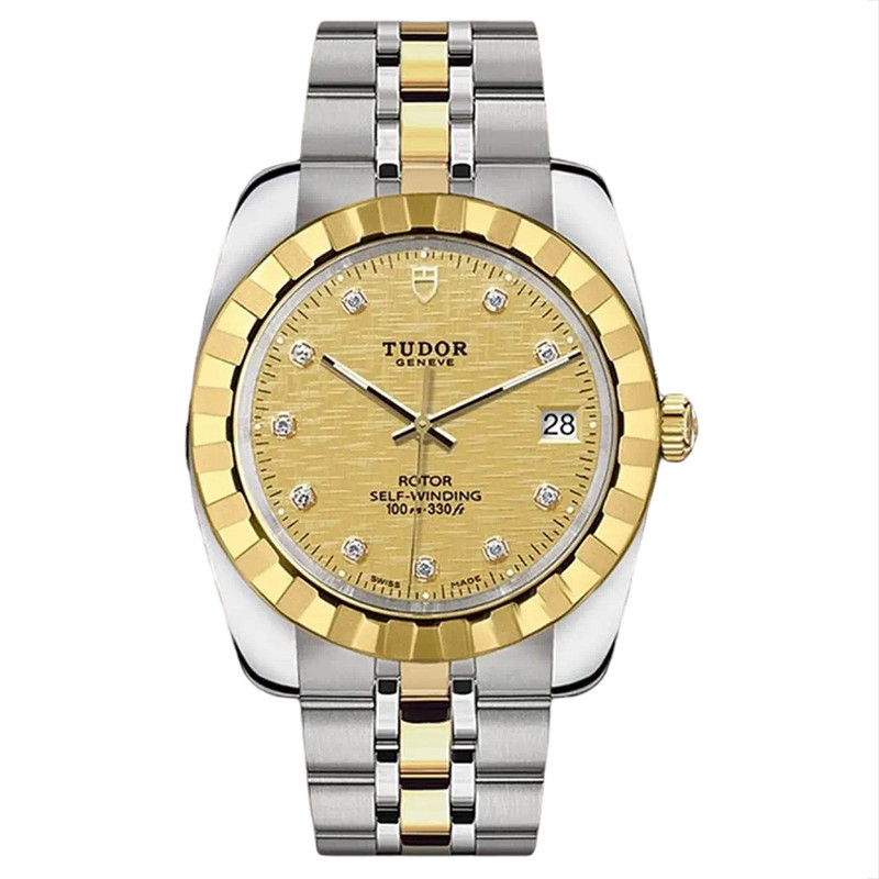 Tudor Men's Watch Classic Series Gold Diamond Automatic Mechanical ...