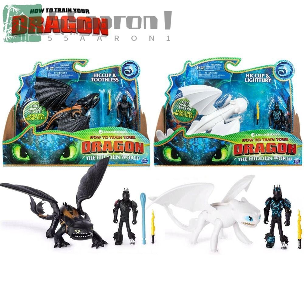 AARON1 Toothless Action Figure, Model Toys Hidden World Light Fury ...