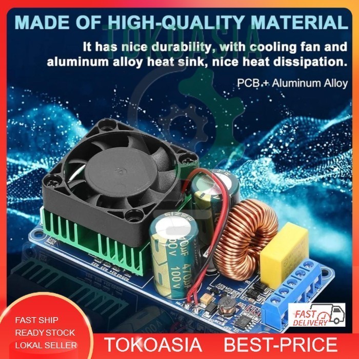 IRS2092S Digital Power Amplifier 500W Mono Channel Class Digital HiFi Power Amplifier Board ...