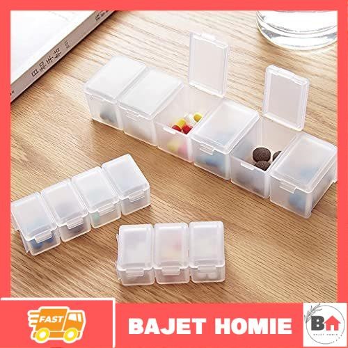 Portable Sealed Medicine Box Compact Pill Organizer With Detachable ...