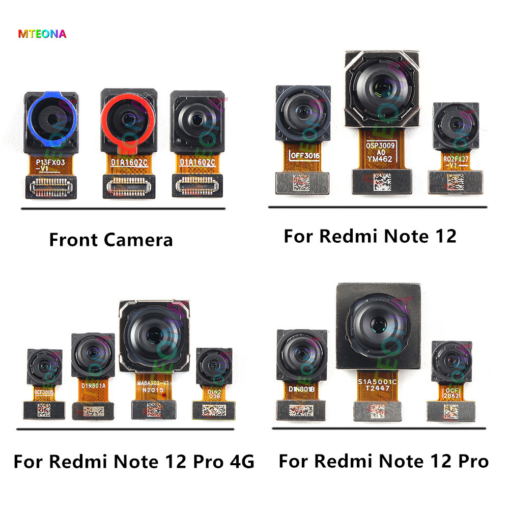 Front Rear Camera For Xiaomi Redmi Note 12 Pro Plus 4G 5G Note12 Back ...