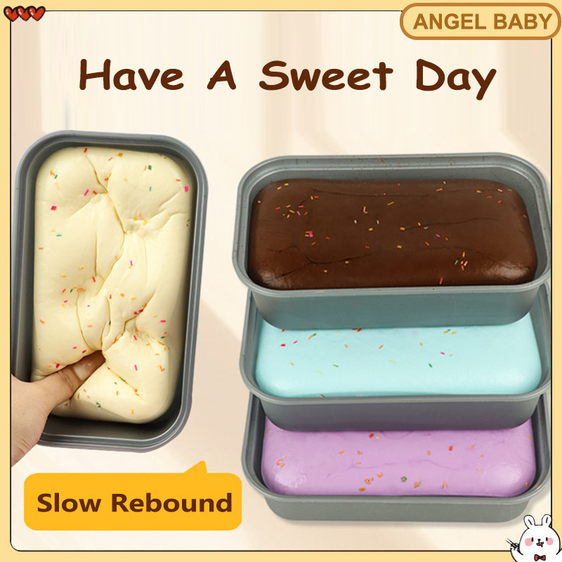 Squishy Cake Box Slow Rebond Squeeze Toy Strawberry Cake Stress Release ...