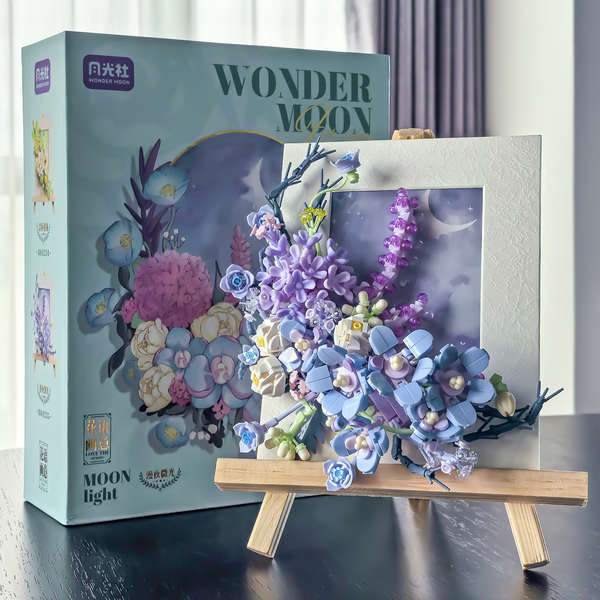 lego flower bouquet lego Moonlight Society, blok bangunan, bunga, kuda ...