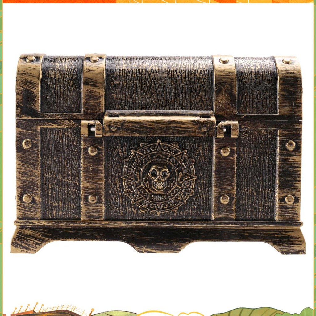 Pirate Treasure Chest Decorative Treasure Chest Keepsake Jewelry Box ...