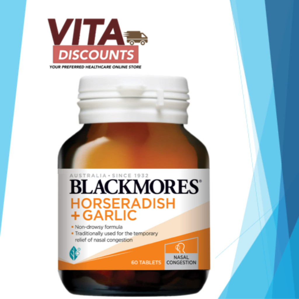 BLACKMORES HORSERADISH + GARLIC TABS 60S EXP07/2026 | Shopee Malaysia