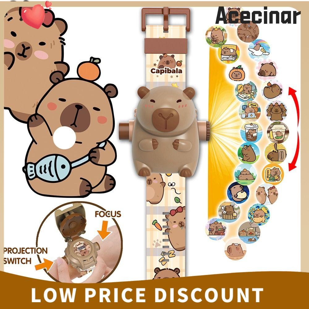 ACECINAR Projection Digital Watch, Capybara Model Anime Action Student ...