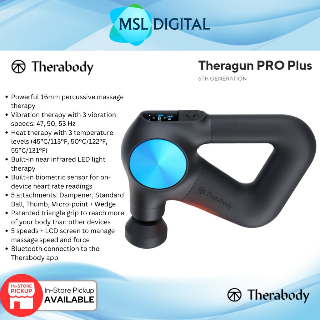 Therabody Theragun PRO Plus (6th GEN) The Unrivaled Percussive Massage ...
