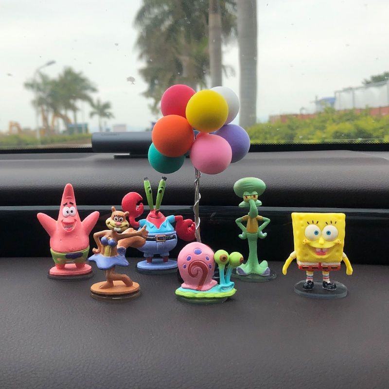 Car Interior Decorations Cartoon SpongeBob SquarePants Doll Small Car ...