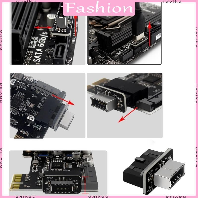 NAV USB 3 0 Type-E Female to 19-Pin Male Adapter for Internal ...