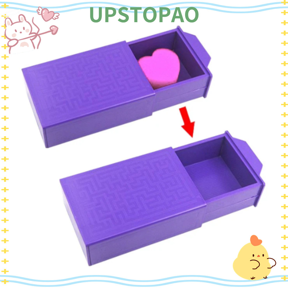UPSTOPAO Magic Disappearing Box, Trick Performance Magic Purple Magic ...