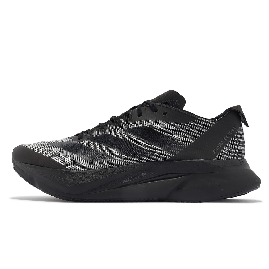 adidas Jogging Shoes Adizero Boston 12m Men's Black White Road Running ...