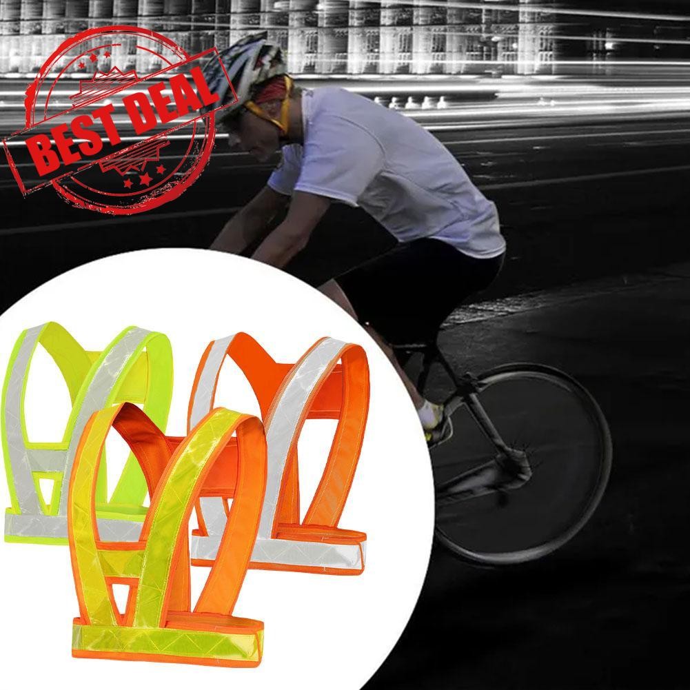 V-shaped Reflective Vest Cycling And Running Safety Vest Vest Mesh B7i4 ...