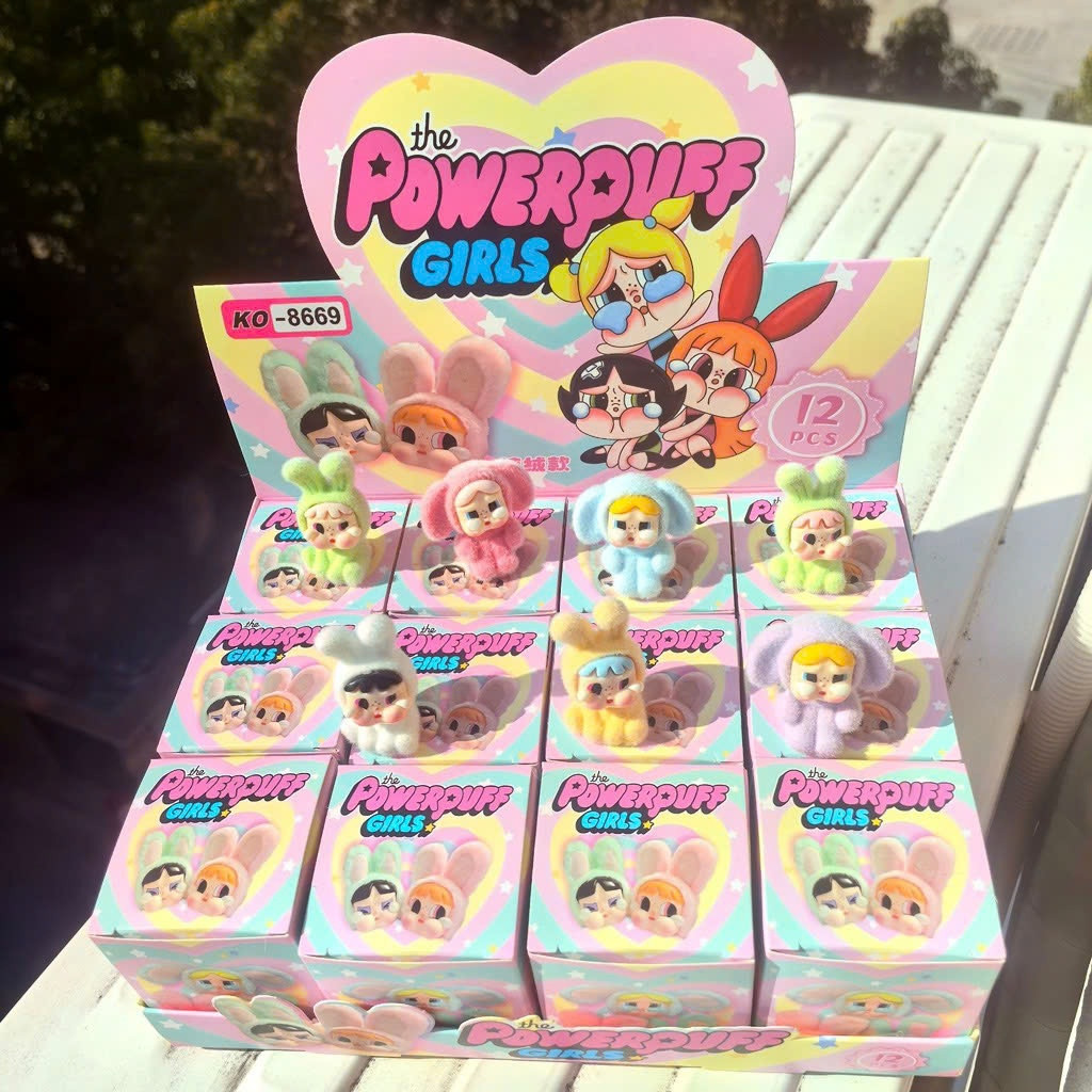 Mini CryBaby Blindbox 1 Pcs 5CM! Powerpuff Girls / Bread Bean Series ...