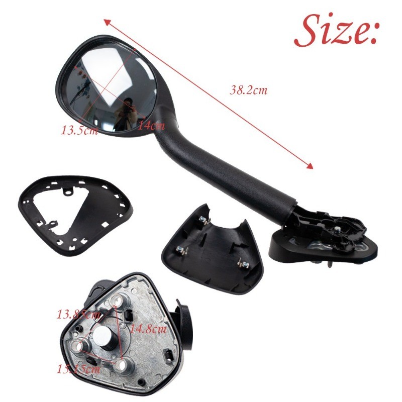 Car Front Reflector Rearview Mirror For Toyota Hiace 2005-2018 forehead ...