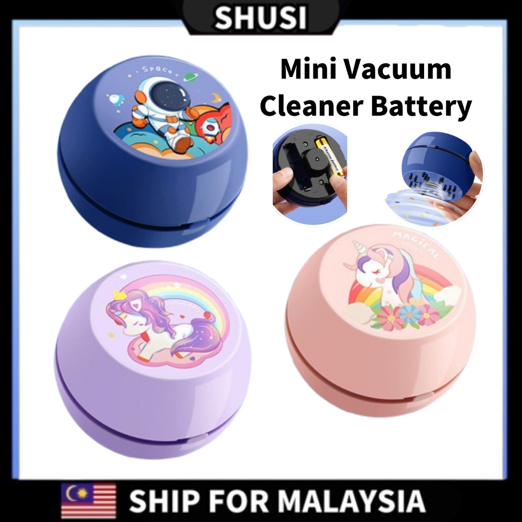 Shusi Mini Table Vacuum Cleaner Battery Powered Dust Meja Pemadam Vakum ...