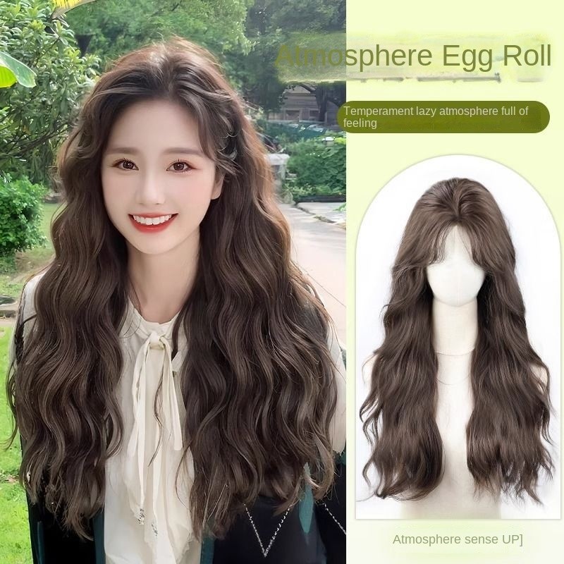 New Upgraded Forehead Lace Style Wig Female Full Headgear Table ...