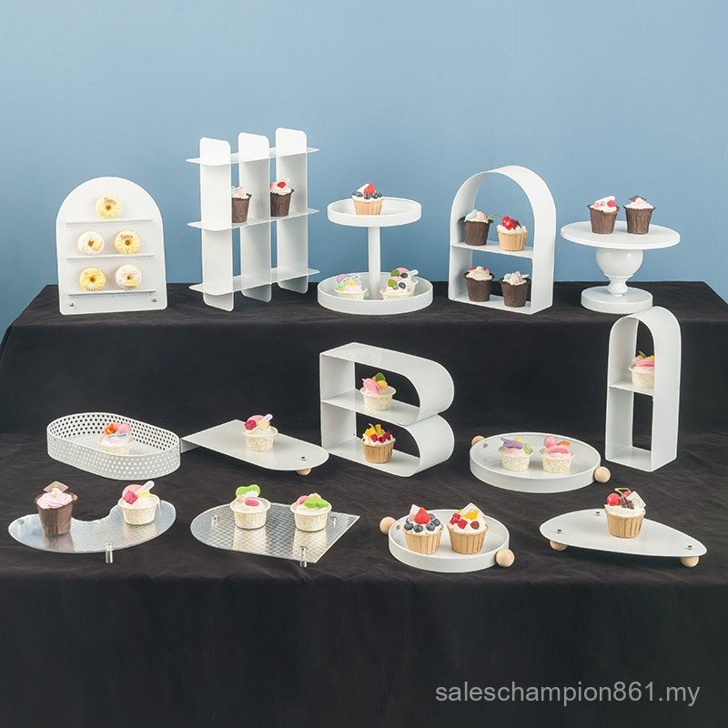 Wedding Dessert Table Decoration Display Stand Simple Cake Tray Dessert ...