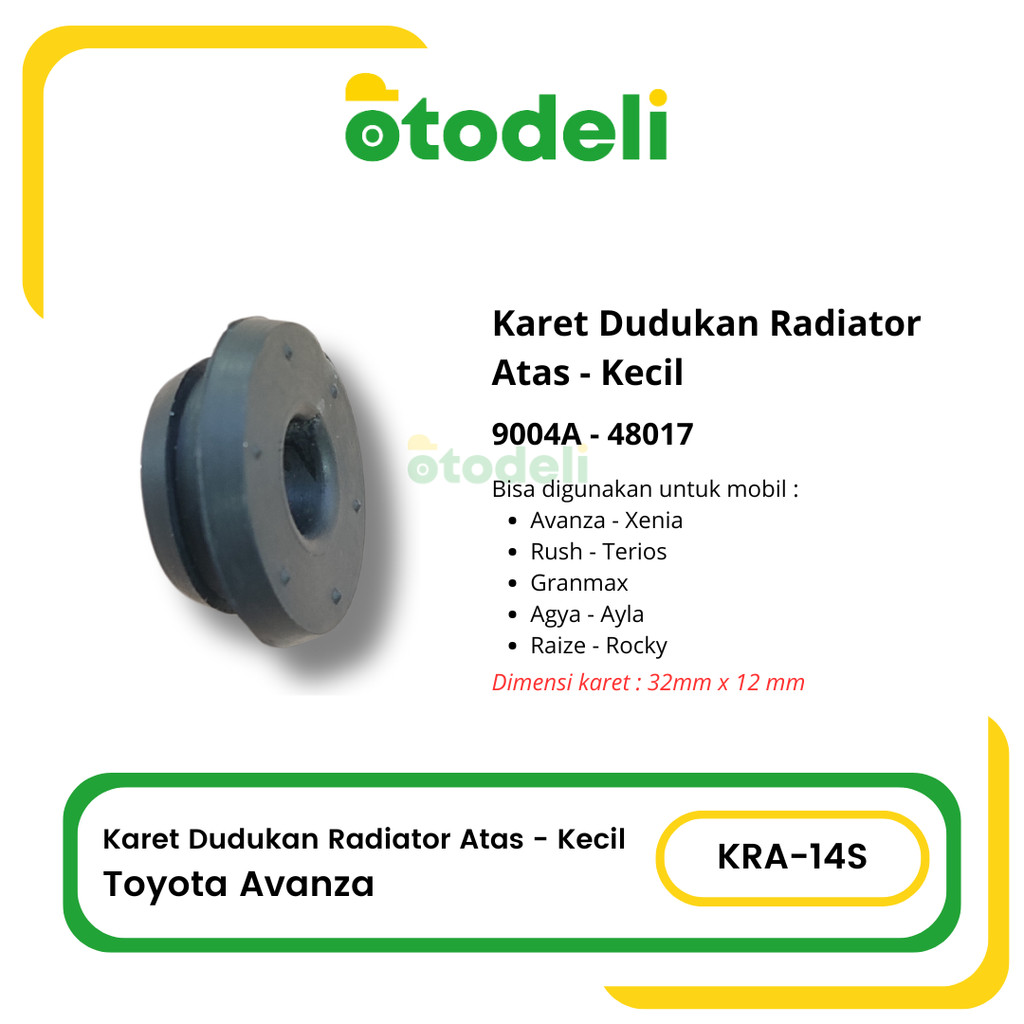 Upper - Small Toyota Avanza Radiator Mount Rubber | Shopee Malaysia