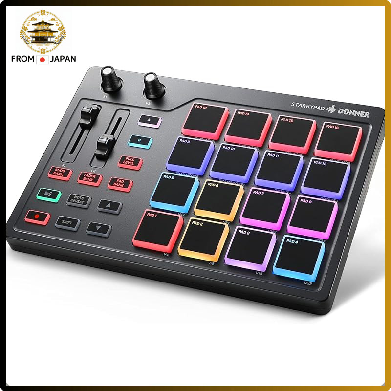 Donner 25 Key Usb Midi Keyboard Controller Compact Velocity Sensitive Music Production Shopee