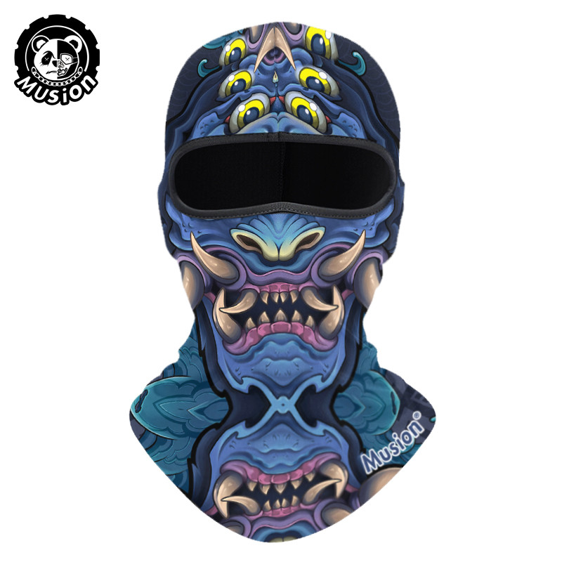 Musion Original Devil Yaksha Balaclava Cycling Full Full Face Mask ...
