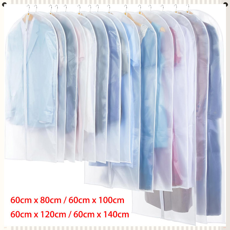 Garment Protector Clothes Dust Cove Transparent Waterproof Coat Suit ...