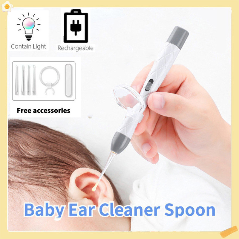 Ear Earpick Extractor LED FlashLight Health Ear Cleaner Earwax Remover ...