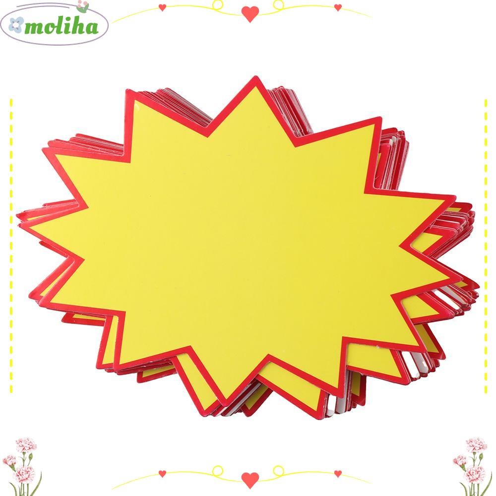 MOLIHA Price Burst Signs, Burst Paper Sale Supplies Starburst Sign ...