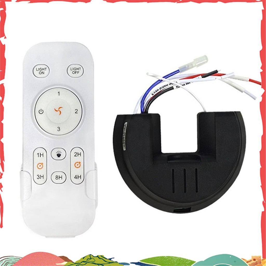 Universal Ceiling Fan Remote Control Kit Replacement, 3-Speed & Timing, Remote Replacement for ...