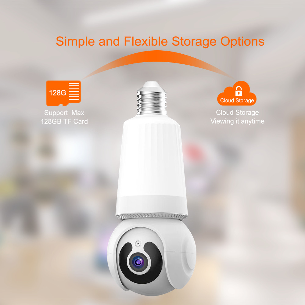 Security Cameras for Home Wifi Outdoor Surveillance Camera Bulb Wifi ...