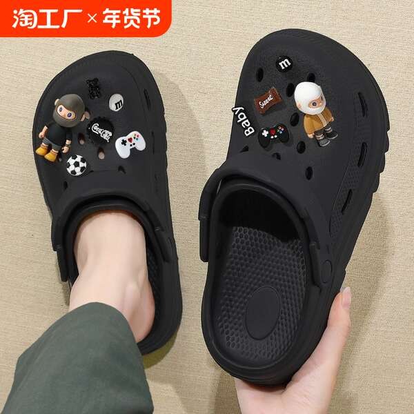 crocs sandal lelaki Gaya baharu sandal lelaki lelaki 2024 untuk pantai ...