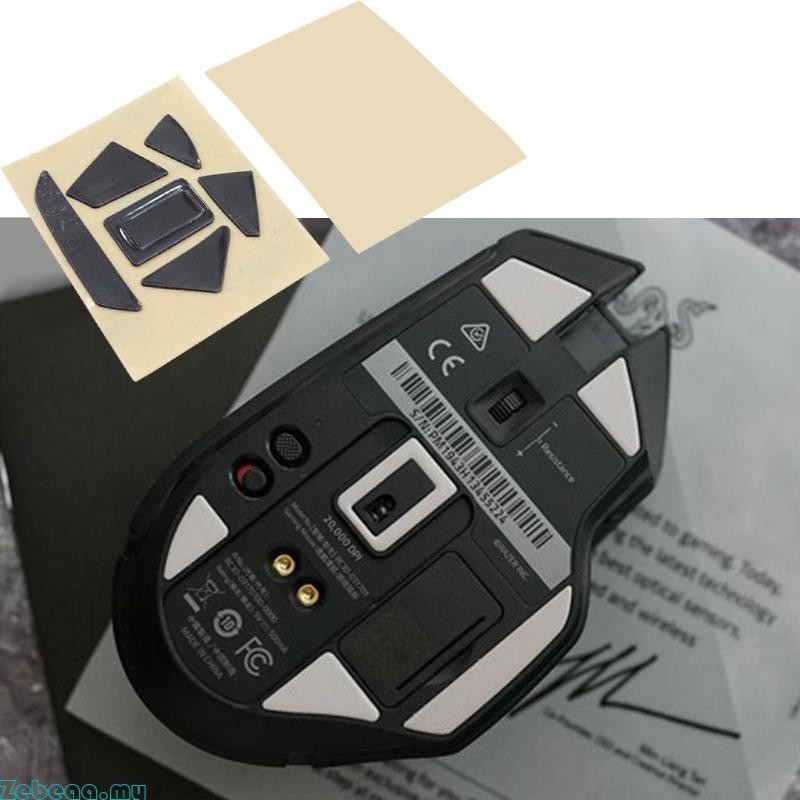 Zebeaa Mouse Feet Pad Sticker Gaming Mice Glides Skates Curved Edge for ...
