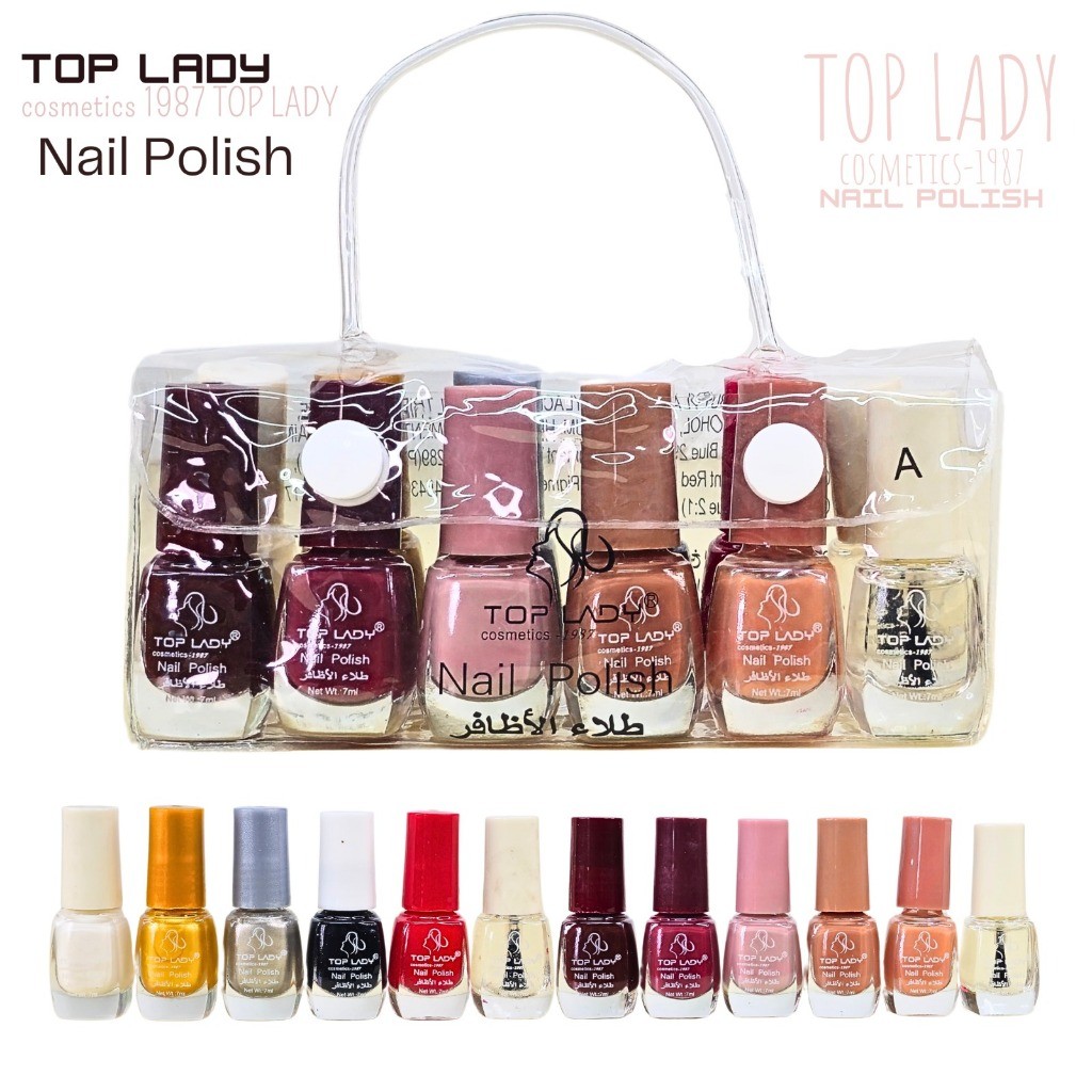 TOP LADY mini Nail Polish (12pcs 1pack) | Shopee Malaysia