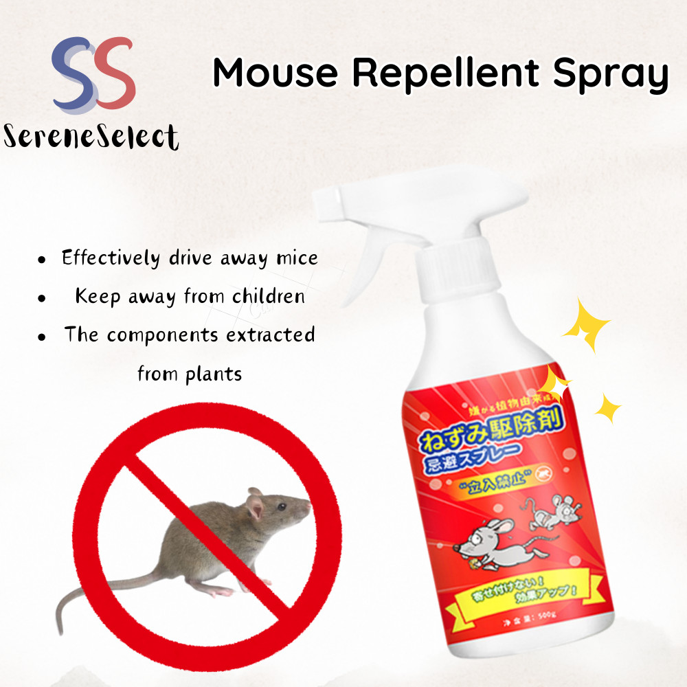 Mouse Repellent Spray Rat Rodent Mice Strong Pest Control Spray Liquid ...