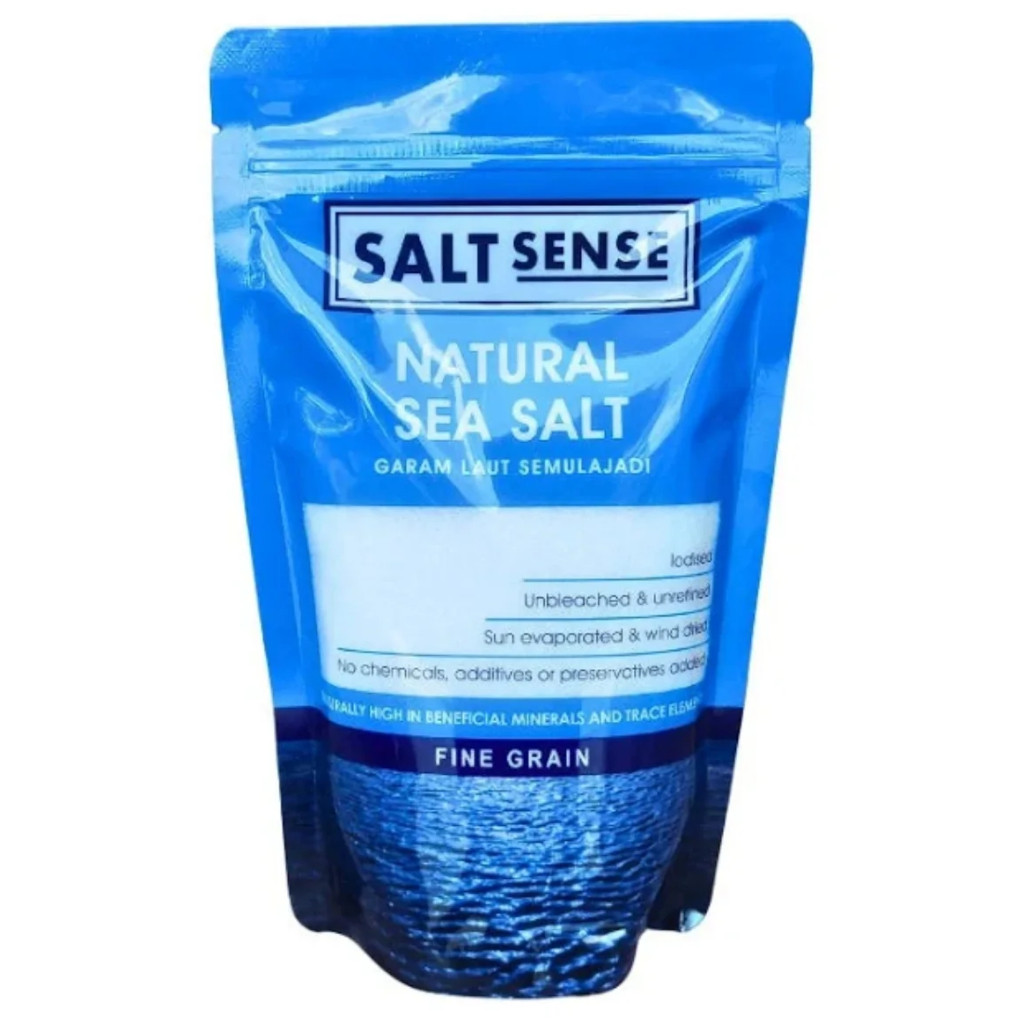 SALT SENSE Natural Sea Salt Fine Grain | Garam Laut Semulajadi Halus ...