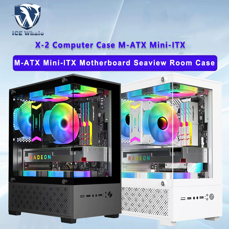 ICE Whale X-2 Computer Case M-ATX Mini-ITX Motherboard Seaview Room ...