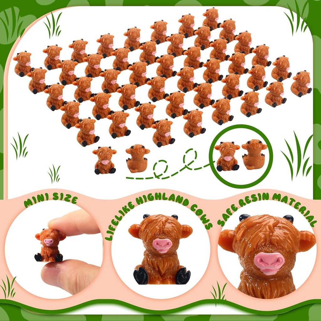 100 Keping Mini Patung Lembu Tanah Tinggi Pukal Patung Lembu Mini ...
